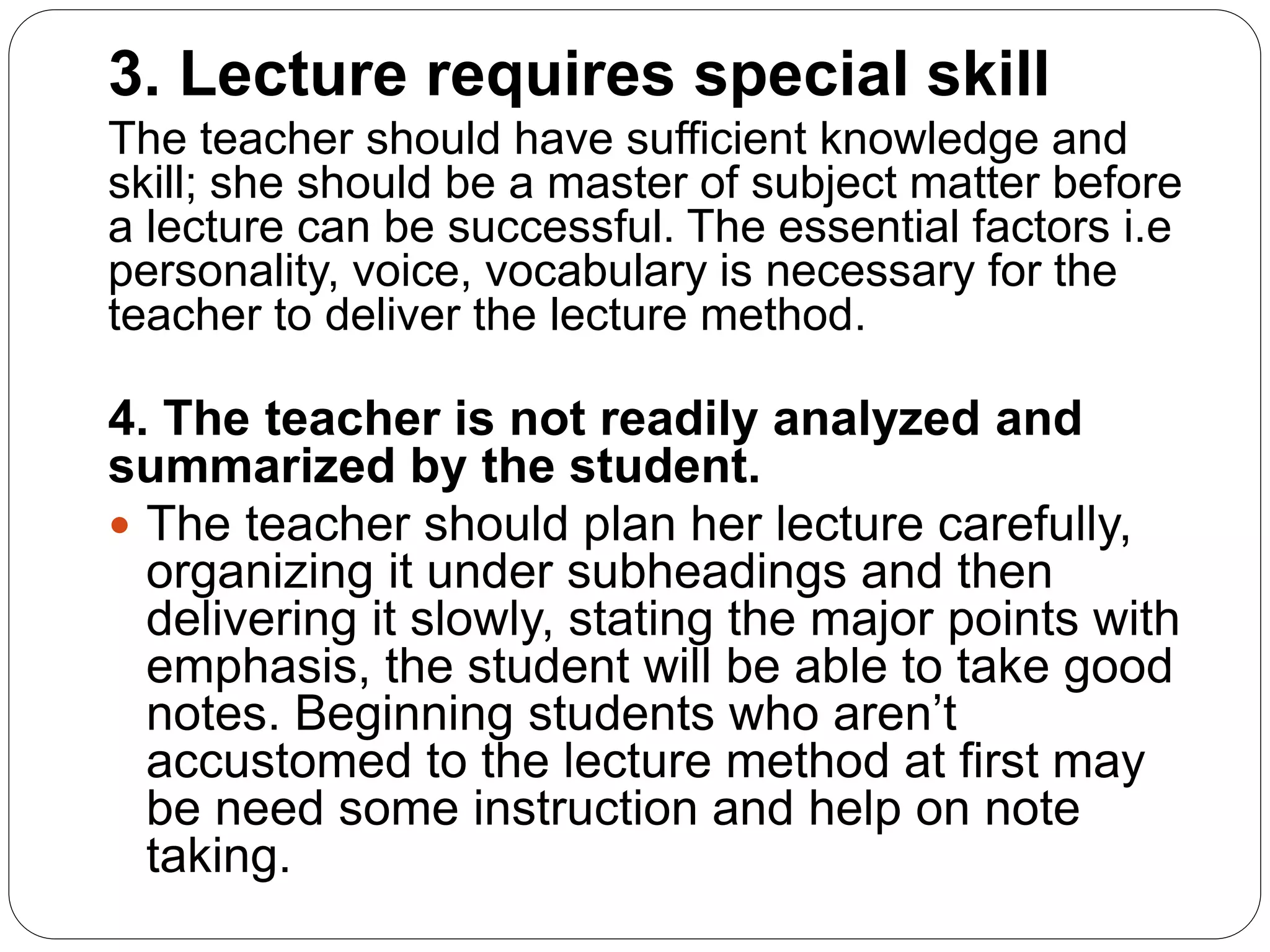 Lecture | PPTX