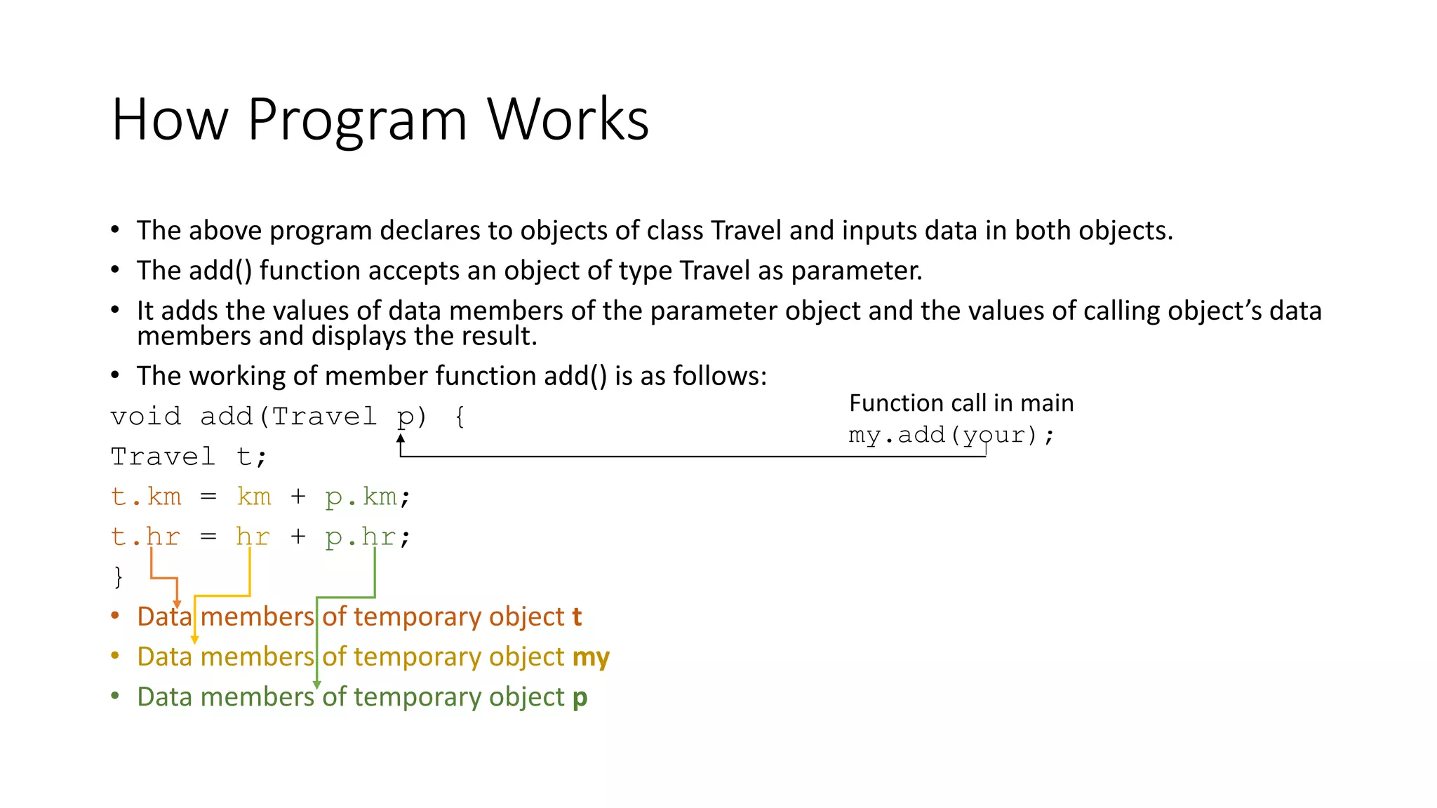 [OOP - Lec 16,17] Objects as Function Parameter and ReturnType | PPTX