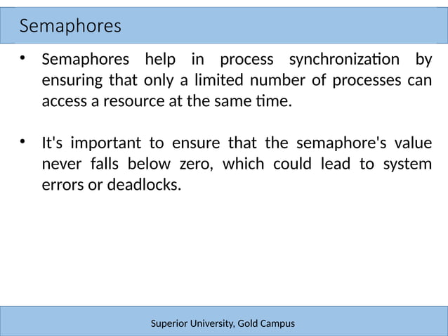 Lecture Semaphore Locks and Semaphores.pptx