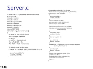 LECTURE-17(Socket Programming) Detailed. | PPT