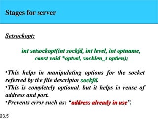 LECTURE-17(Socket Programming) Detailed. | PPT