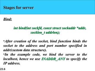 LECTURE-17(Socket Programming) Detailed. | PPT