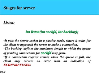 LECTURE-17(Socket Programming) Detailed. | PPT