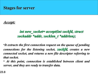LECTURE-17(Socket Programming) Detailed. | PPT