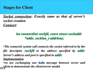LECTURE-17(Socket Programming) Detailed. | PPT