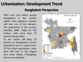 Urbanization in bangladesh | PPTX