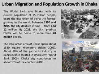 Urbanization in bangladesh | PPTX