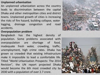 URBANIZATION IN BANGLADESH | PPTX