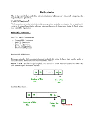 File Organization in Database | PDF