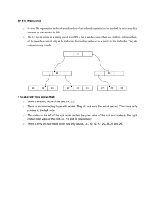 File Organization in Database | PDF