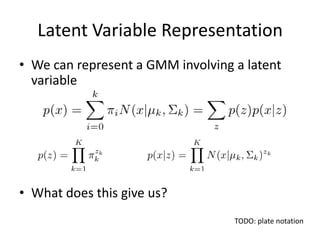 Lecture 18: Gaussian Mixture Models and Expectation Maximization | PPTX
