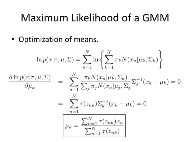 Lecture 18 Gaussian Mixture Models And Expectation Maximization Pptx Physics Science