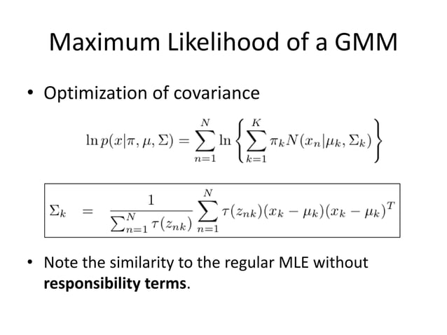 Lecture 18 Gaussian Mixture Models And Expectation Maximization Pptx