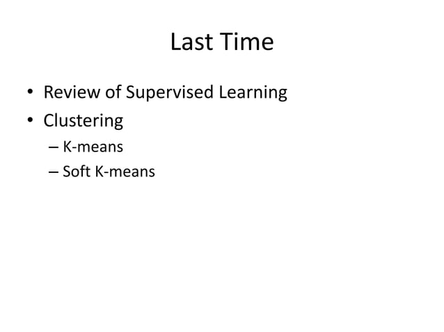 Lecture 18 Gaussian Mixture Models And Expectation Maximization Pptx Physics Science