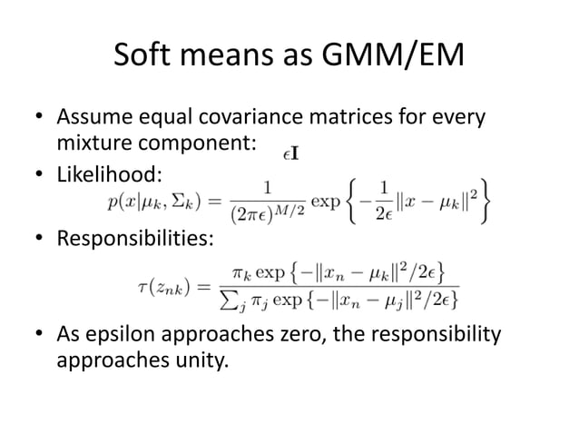Lecture 18: Gaussian Mixture Models and Expectation Maximization | PPTX ...