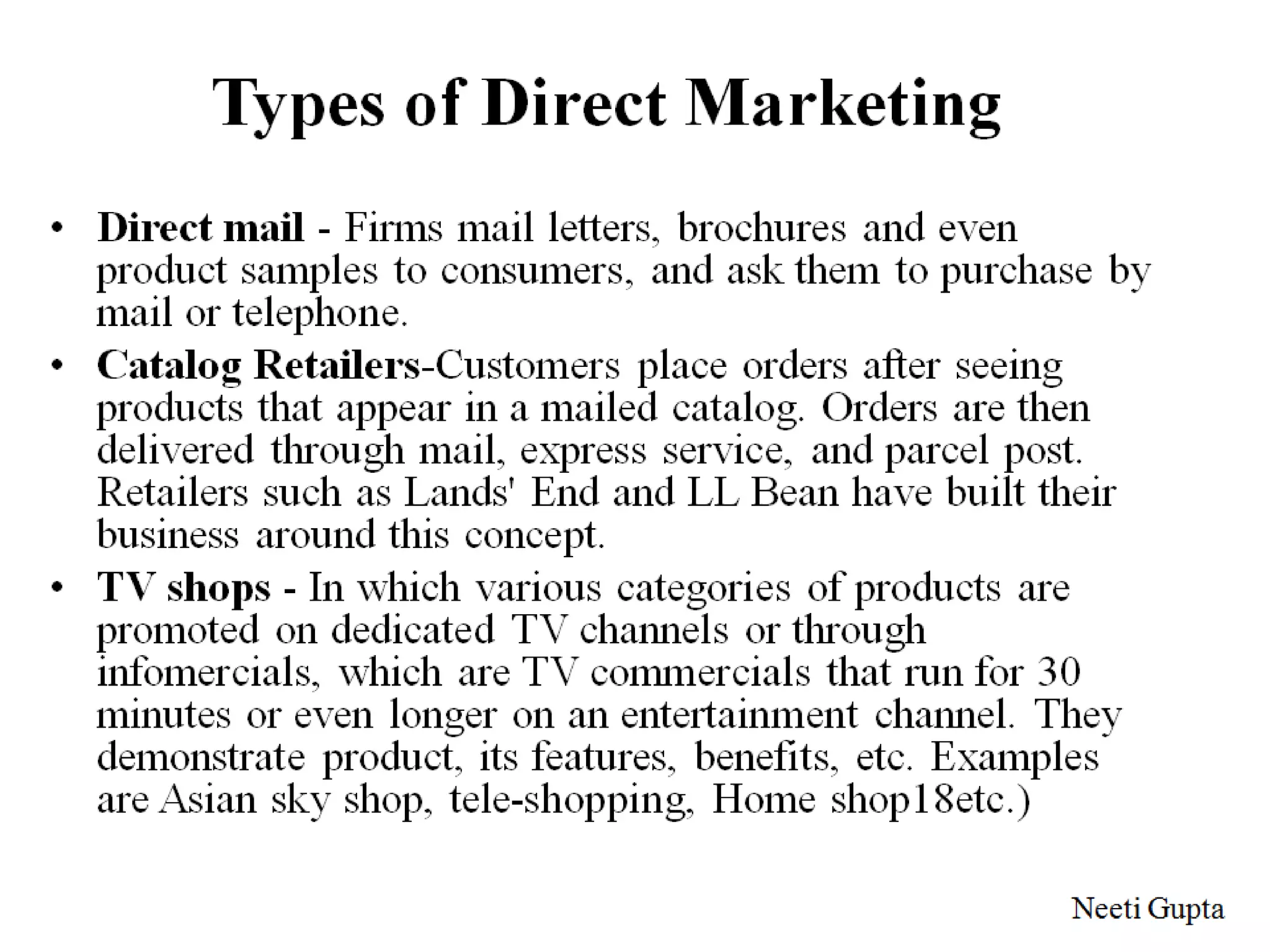 Non-Store: Traditional Retail | PPT