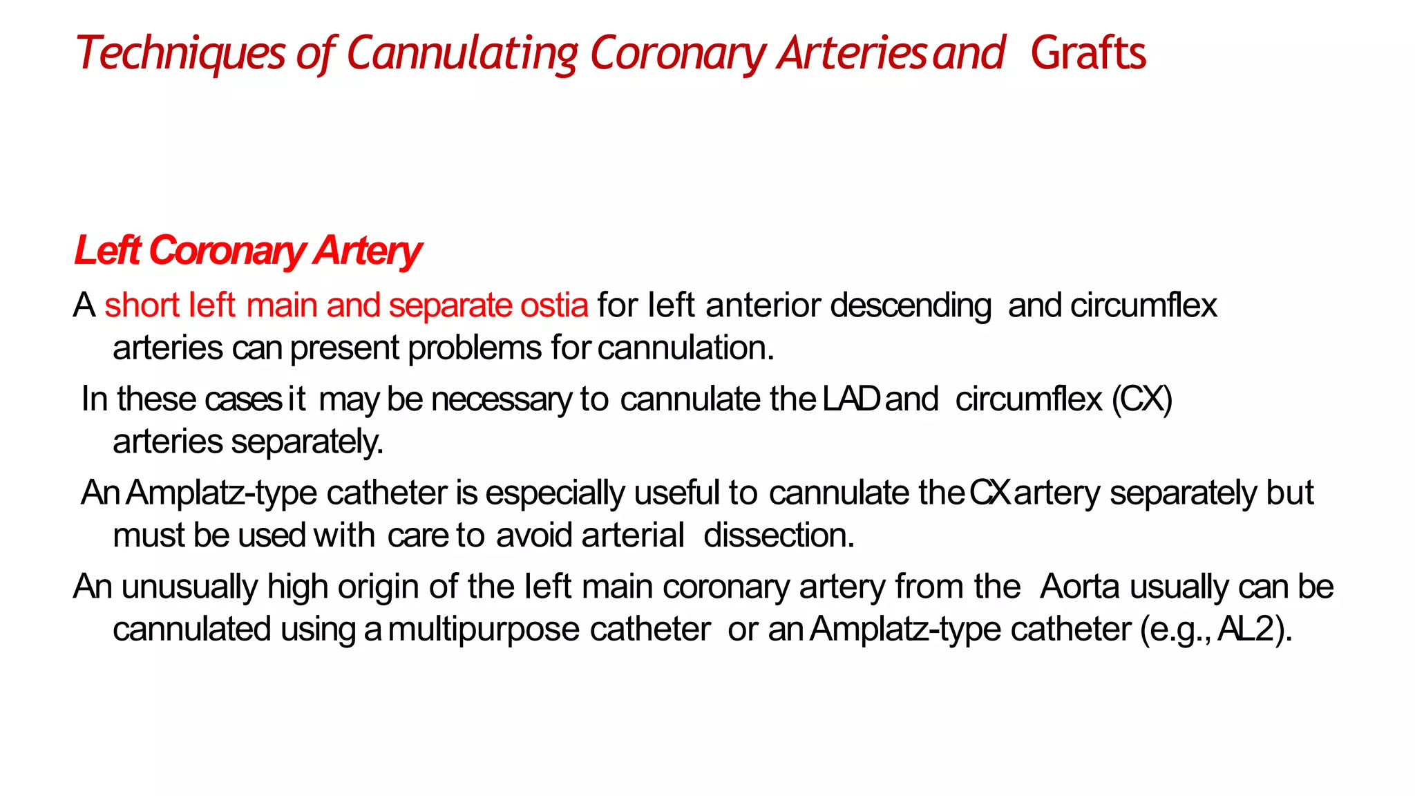 coronary angiography, LV angiogram and coronary anomalies | PPTX