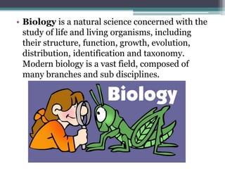 introduction to biology | PPTX