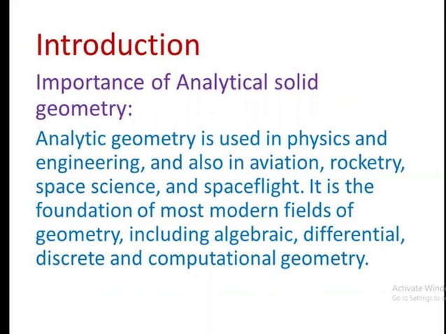Lecture-1 Analytical Solid Geometry-Introduction.pptx