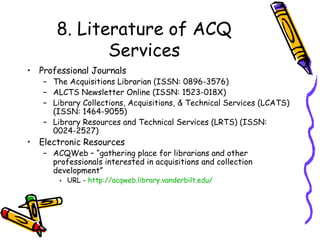 Lecture 1b: Introduction to Acquisitions | PPT