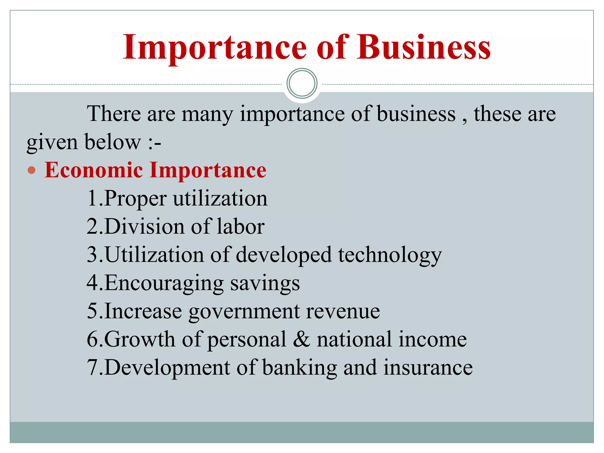 Basic concept of business | PPTX