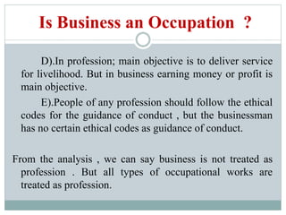 Basic concept of business | PPTX