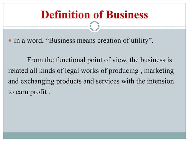 Basic concept of business | PPTX