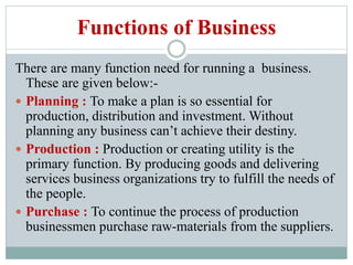 Basic concept of business | PPTX