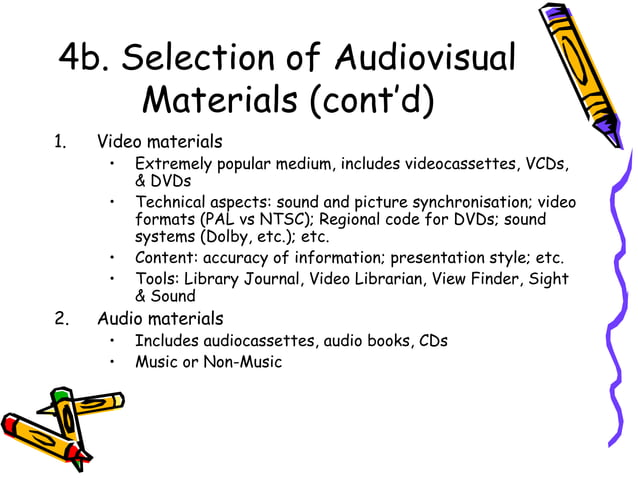 Lecture 1c: Collection Development | PPT | Educational Assessment | Education