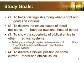Lecture 1: Christian Ethics | PPT