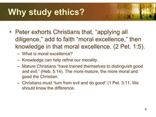 Lecture 1: Christian Ethics | PPT