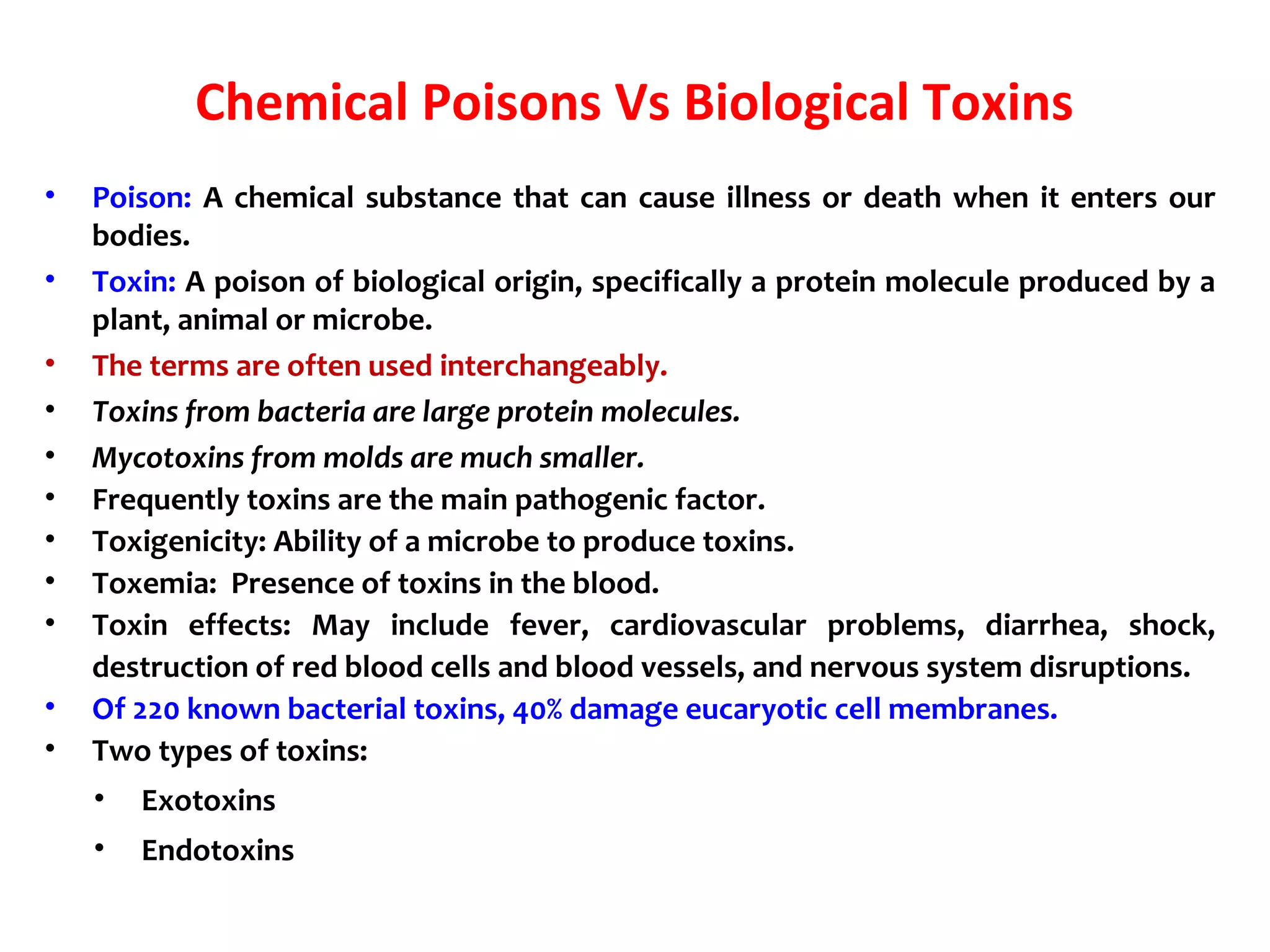 Classification and nomenclature of bacterial toxins | PPT