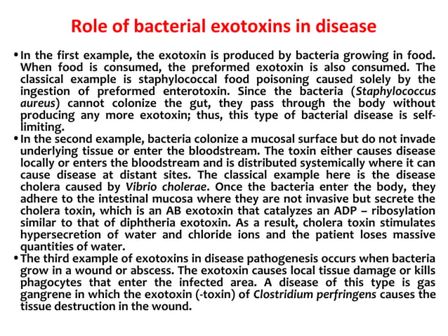 Classification and nomenclature of bacterial toxins | PPT