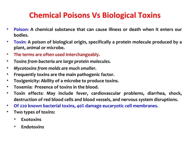 Classification and nomenclature of bacterial toxins | PPT