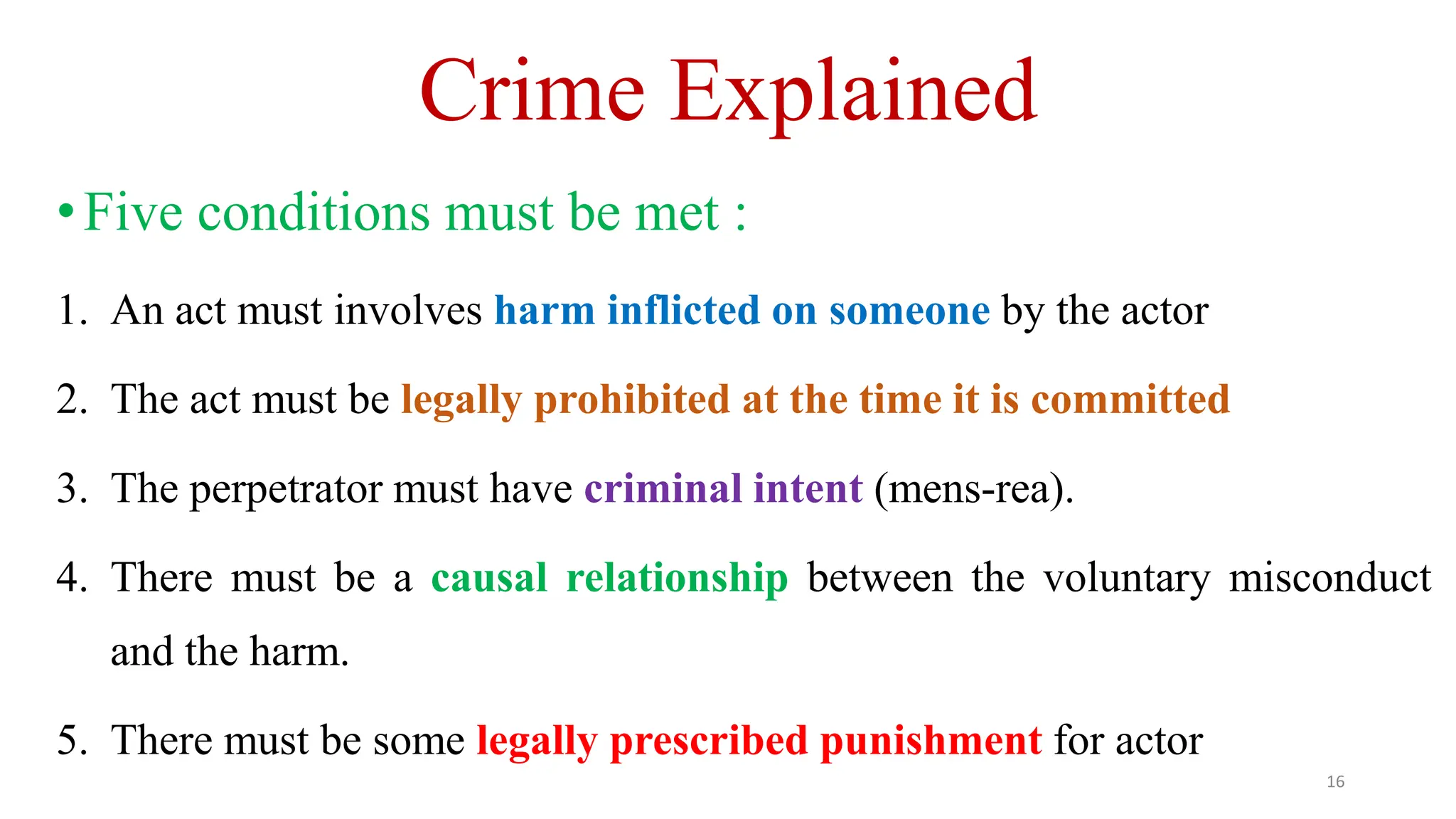 Lecture-1, Crime and Criminal, types of crime, classification of crime ...