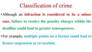 Lecture-1, Crime and Criminal, types of crime, classification of crime ...