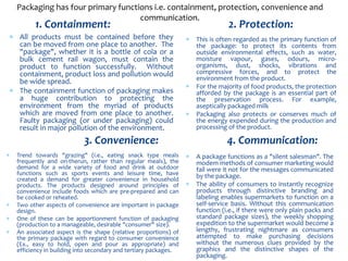 Lecture 1 food packaging introduction dr. pragya mishra | PPTX