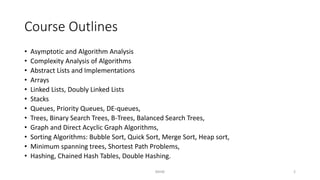 Data Structures - Lecture 1 [introduction] | PPT