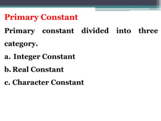 Lecture 1 introduction of C Programming Language | PPT