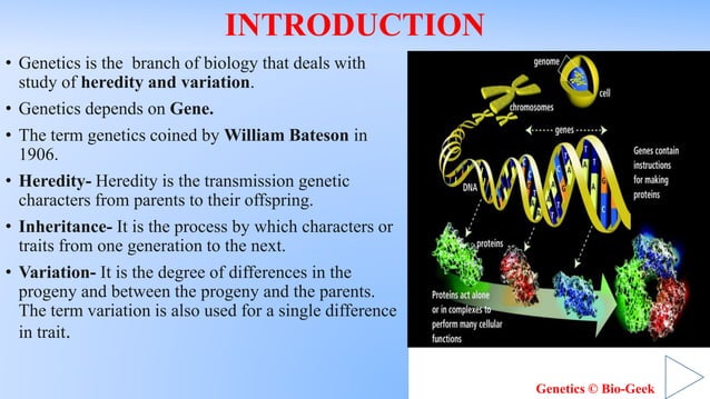 Lecture-1 Introduction of Genetics.pdf | Genetics | Science