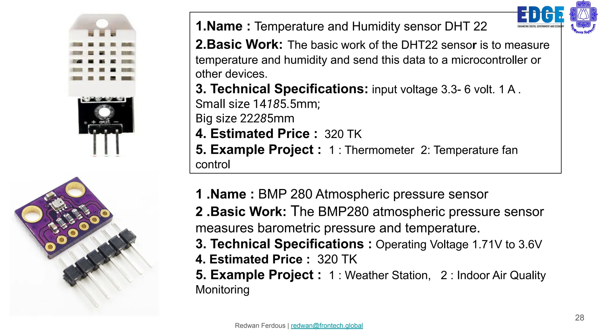 Lecture-1_IoT and Robotics skill Development Program_2024_EDGE_Jahangirnagar University | PPT
