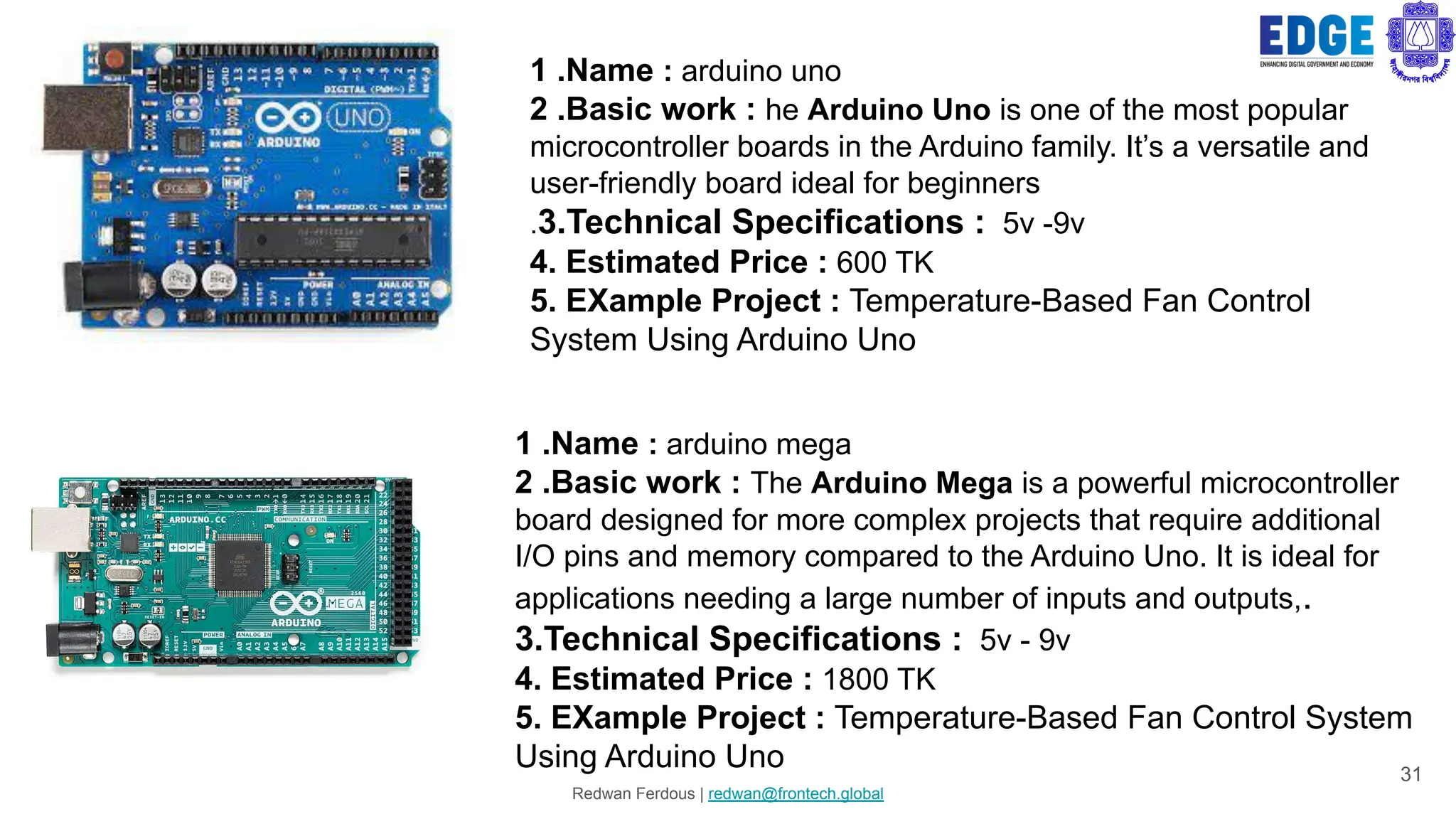 Lecture-1_IoT and Robotics skill Development Program_2024_EDGE_Jahangirnagar University | PPT