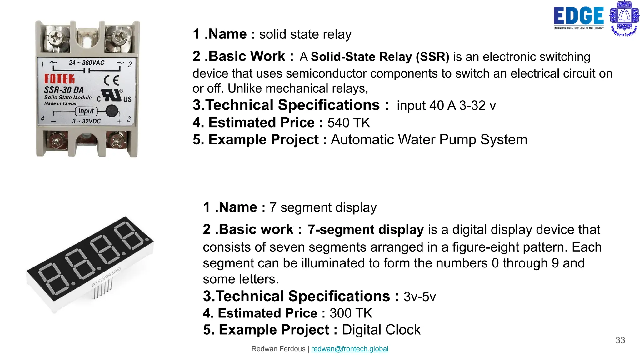 Lecture-1_IoT and Robotics skill Development Program_2024_EDGE_Jahangirnagar University | PPT