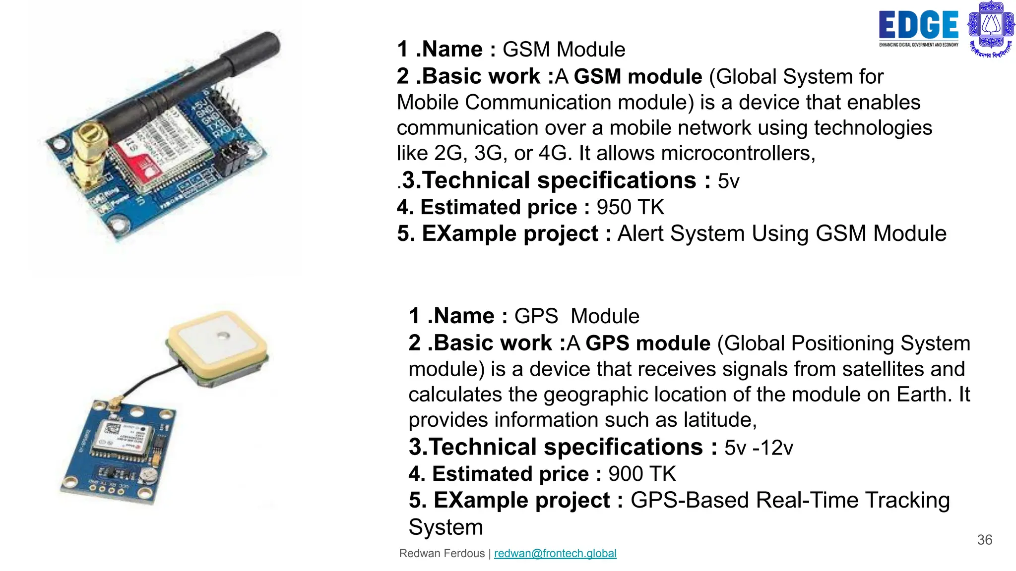 Lecture-1_IoT and Robotics skill Development Program_2024_EDGE_Jahangirnagar University | PPT
