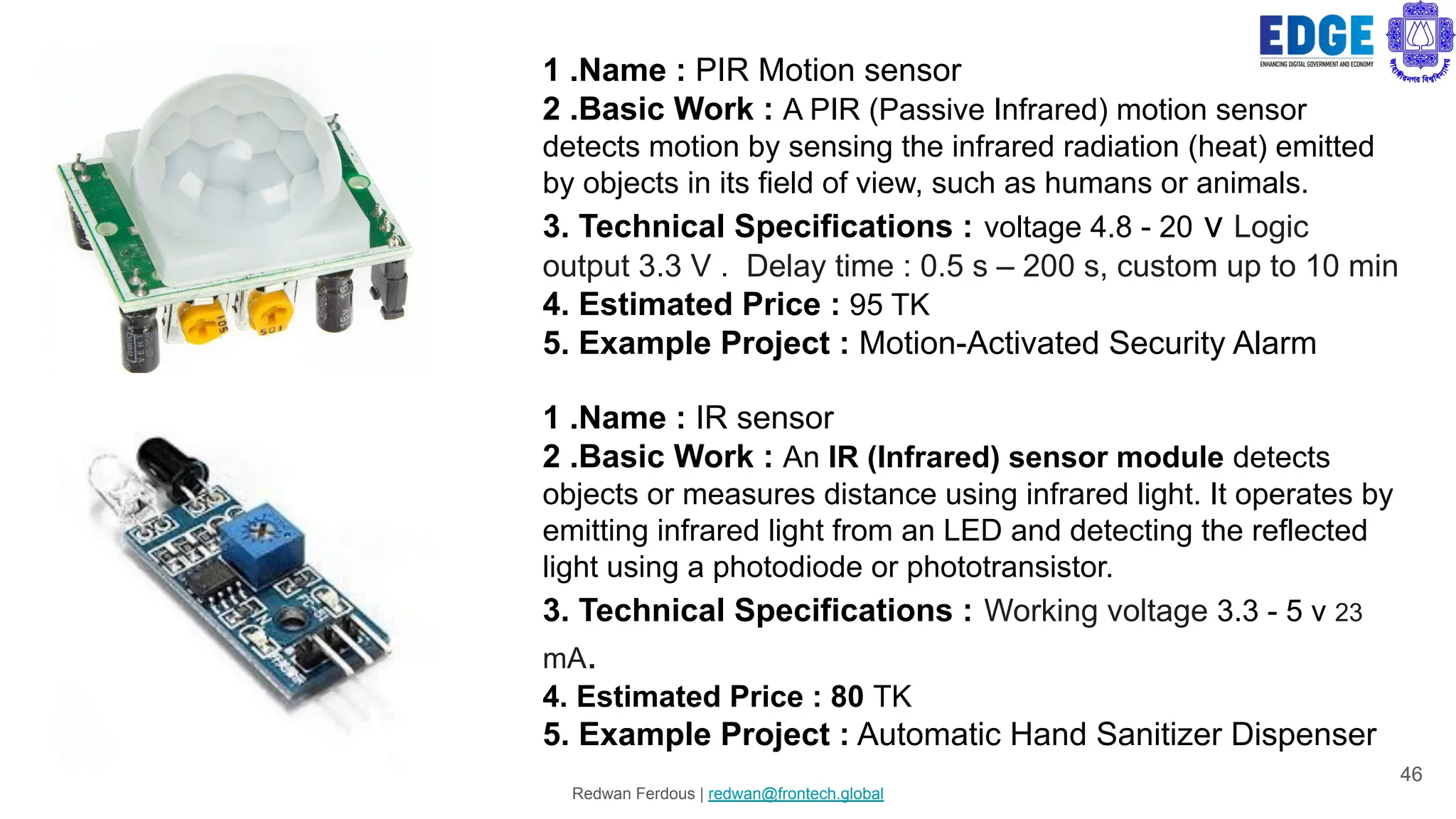 Lecture-1_IoT and Robotics skill Development Program_2024_EDGE_Jahangirnagar University | PPT