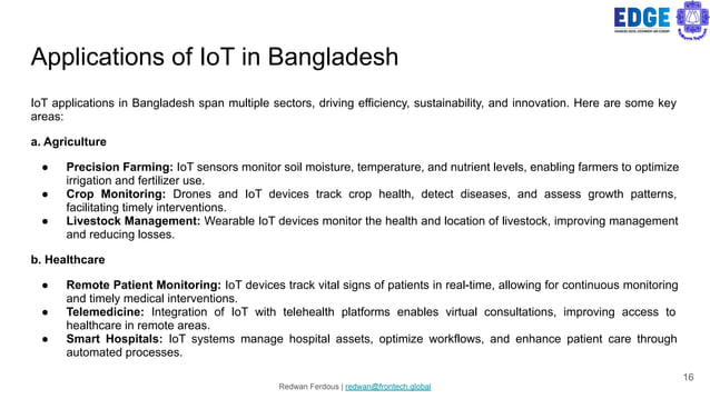 Lecture-1_IoT and Robotics skill Development Program_2024_EDGE_Jahangirnagar University | PPT