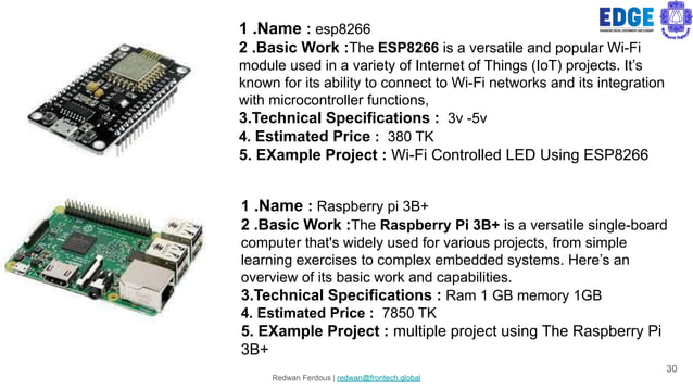 Lecture-1_IoT and Robotics skill Development Program_2024_EDGE_Jahangirnagar University | PPT