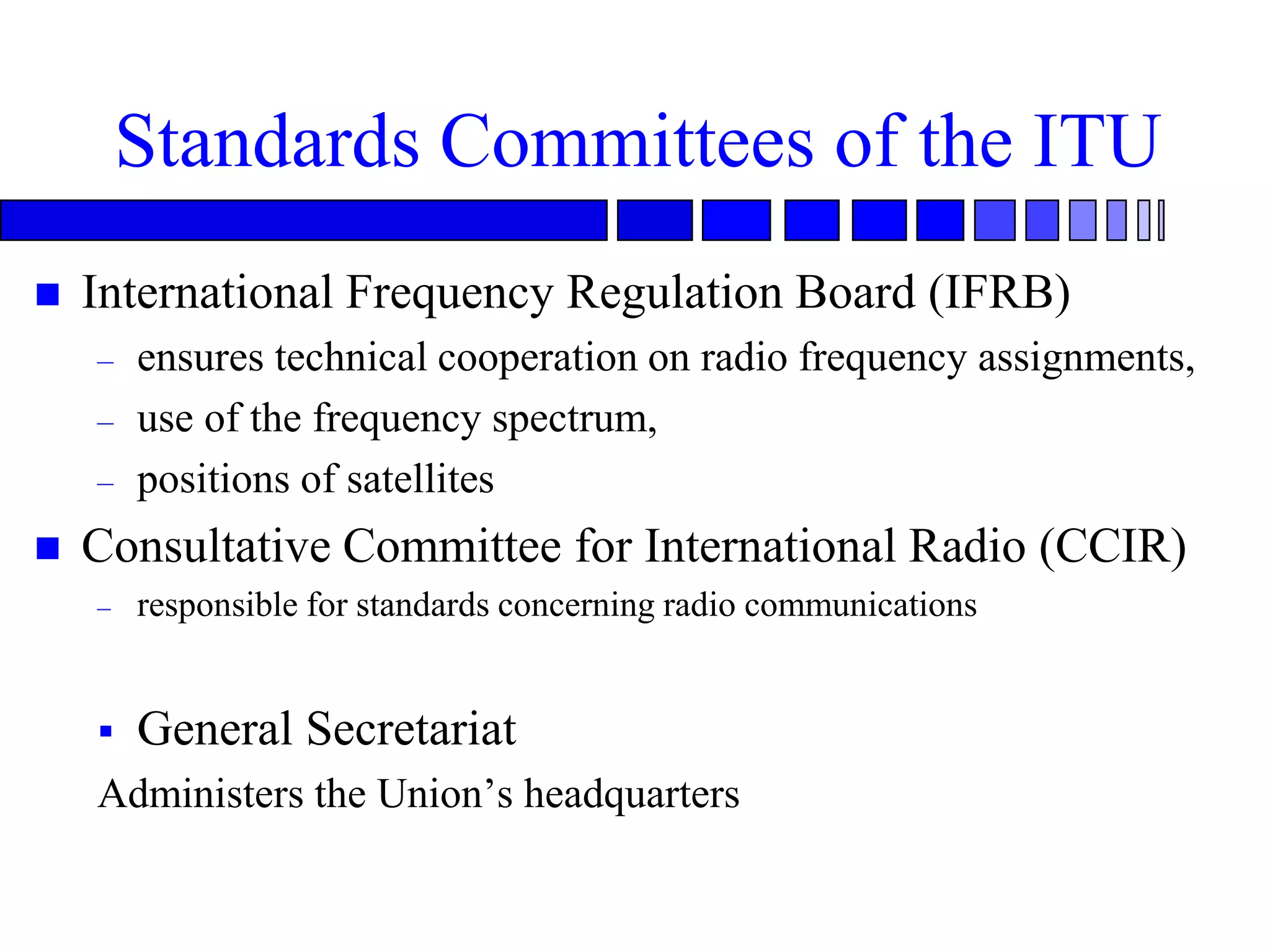 International Telecommunication Union (ITU) | PPT