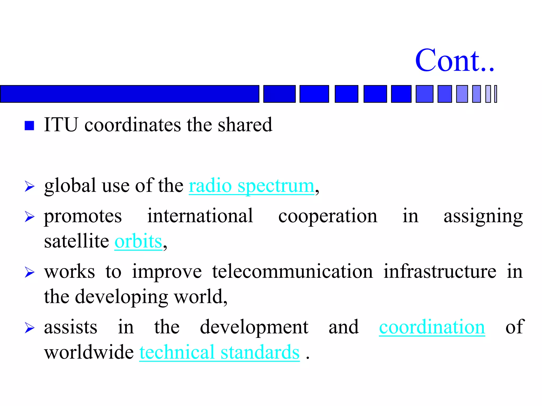 International Telecommunication Union (ITU) | PPT