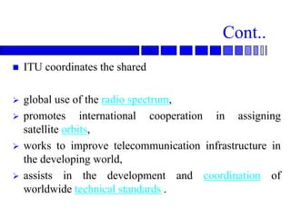 International Telecommunication Union (ITU) | PPT